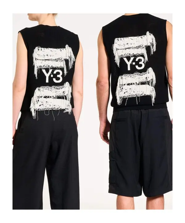 Y3 Graphic Knitted Vest