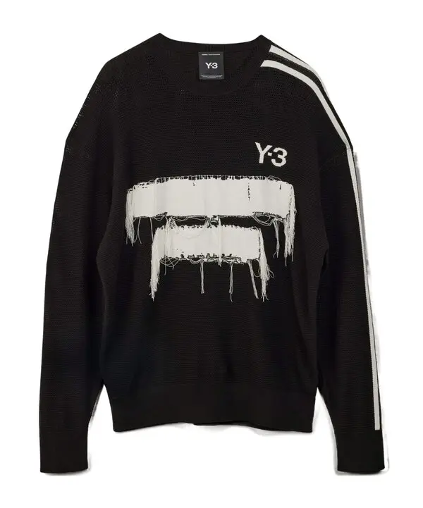 Y3 Graphic Knit Crewneck Jumper