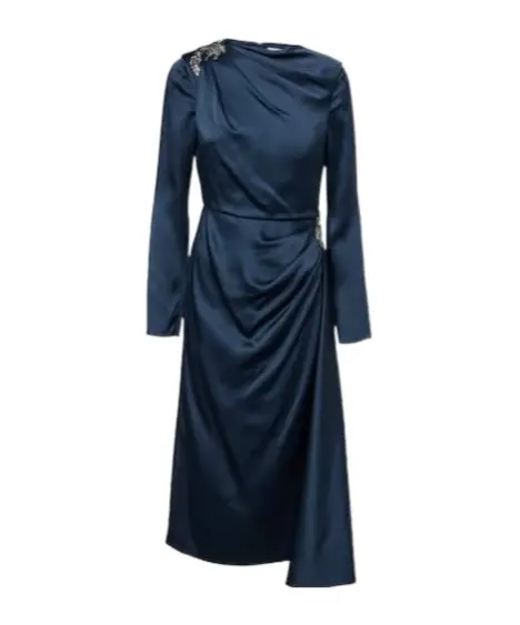 Erdem Crystal-embellished Draped Cocktail Dress - Black