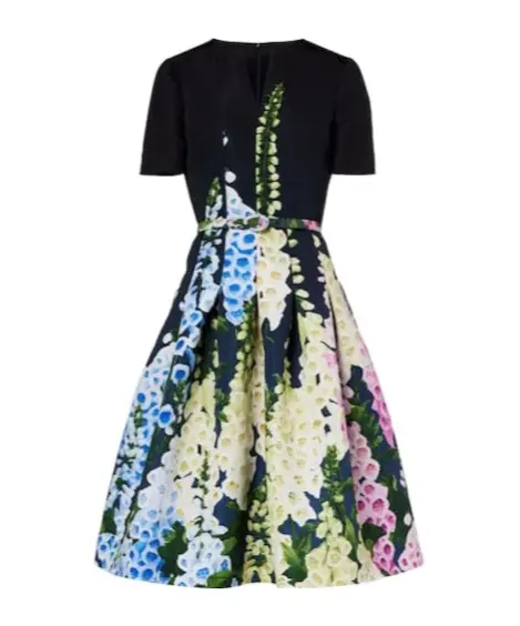 Oscar De La Renta Floral Midi Dress - Multicolor