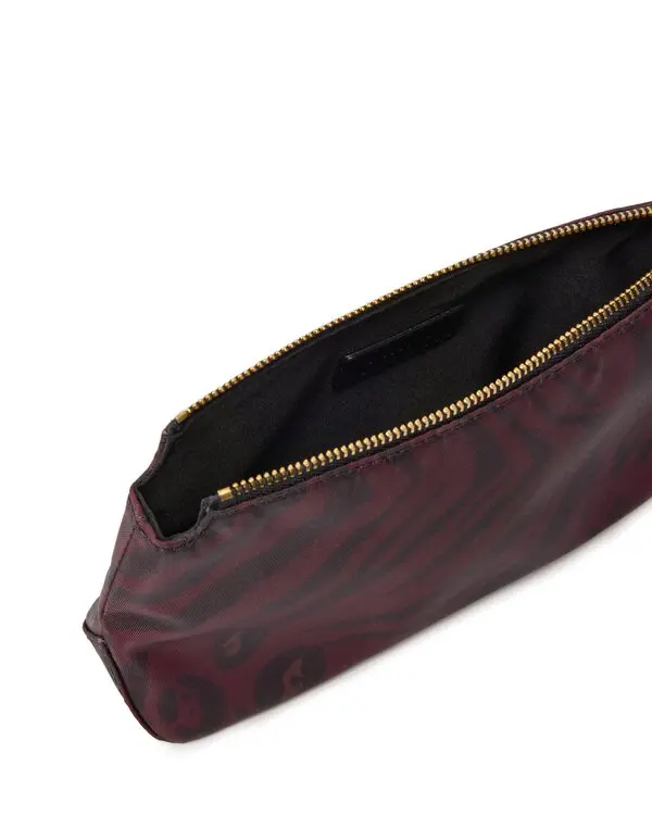 Pinko Leopard Printed Zipped Clutch Bag