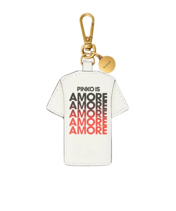 Pinko Printed T-shirt Charm Keyring