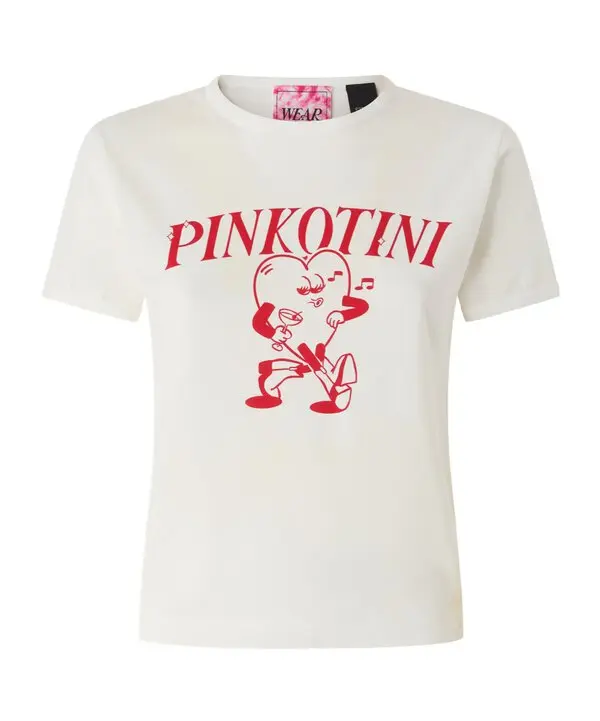 Pinko Heart Pinkotini Print T-shirt