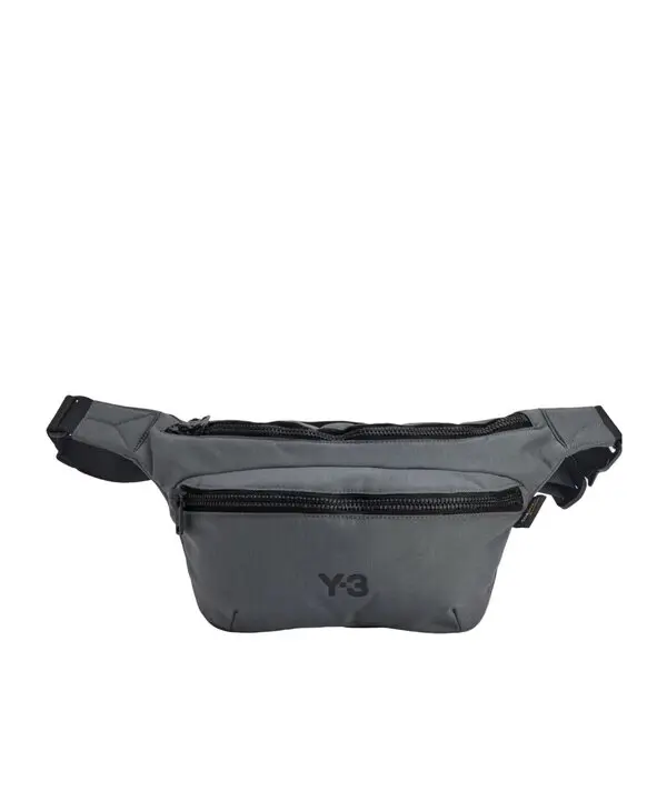 Y3 Zip-fastening Waist-pack - Granite