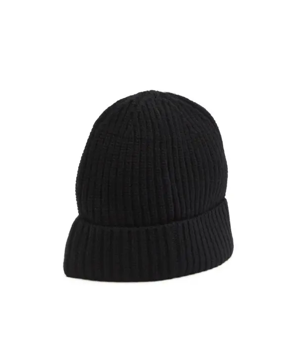 Stone Island Ribbed-knit Logo Beanie