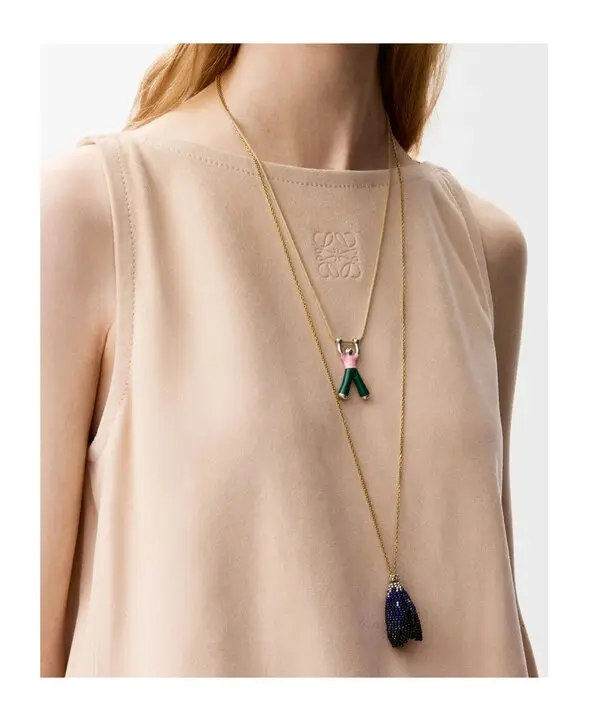 Loewe Top In Suede Goatskin