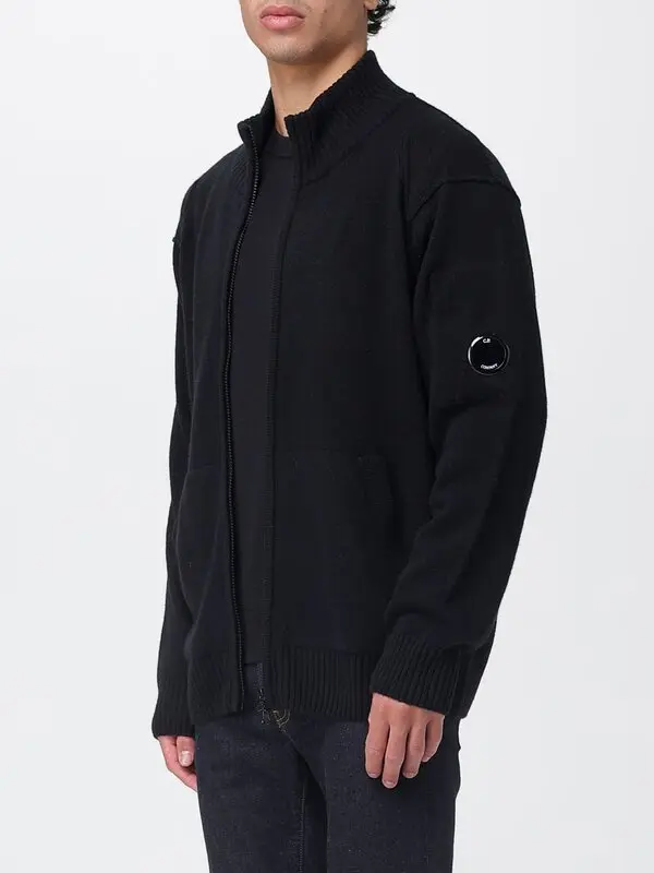 C.P. COMPANY High Neck Logo Plaque Jacket