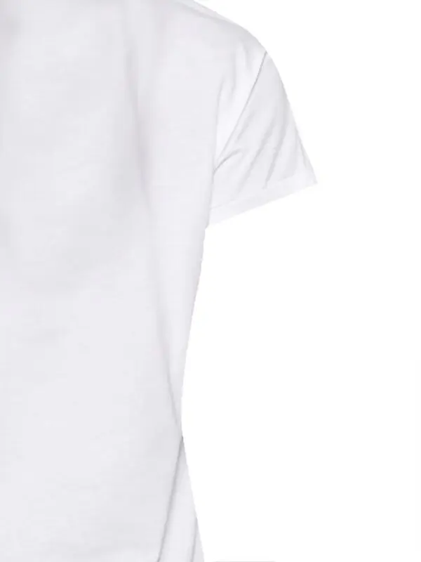 Polo Ralph Lauren Crewneck T-shirt With Embroidered Logo - White