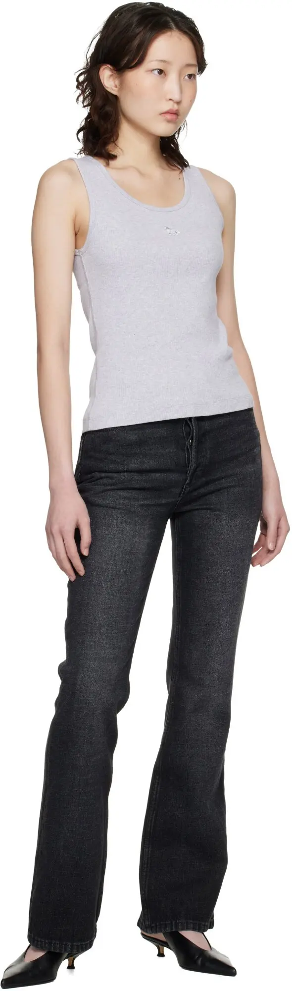 Maison Kitsuné Baby Fox Ribbed Tank Top