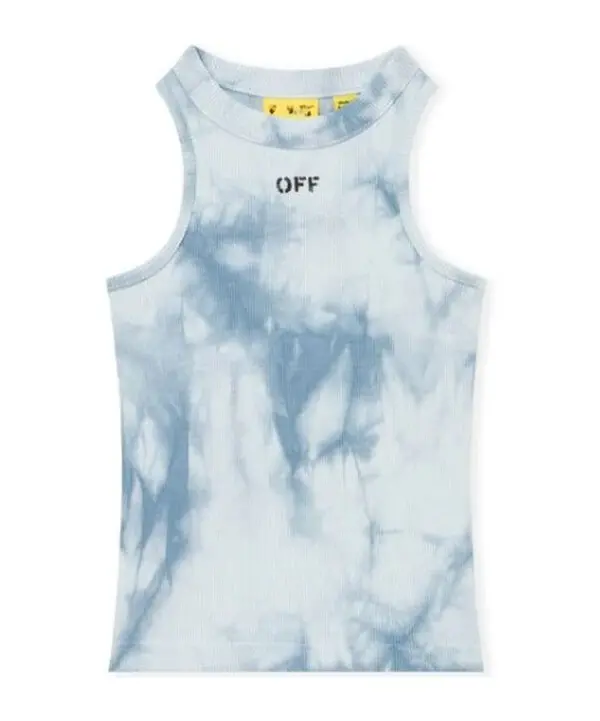 Off-White Tie-dye Ribbed Top