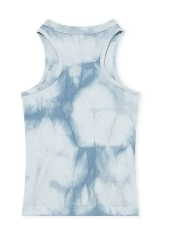 Off-White Tie-dye Ribbed Top