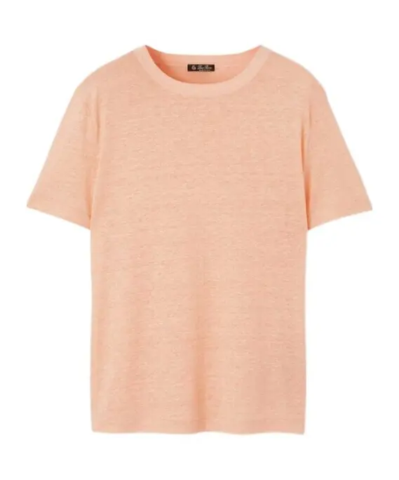 Loro Piana Short Sleeve Crewneck T-shirt - Sunrise Clouds