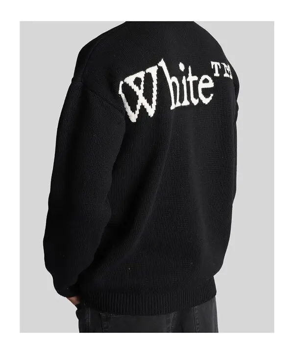 Off-White Logo Detailed Crewneck Jumper