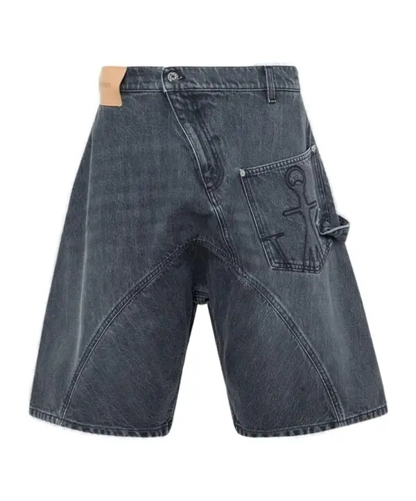 J.W.ANDERSON Twisted Anchor-pocket Denim Shorts