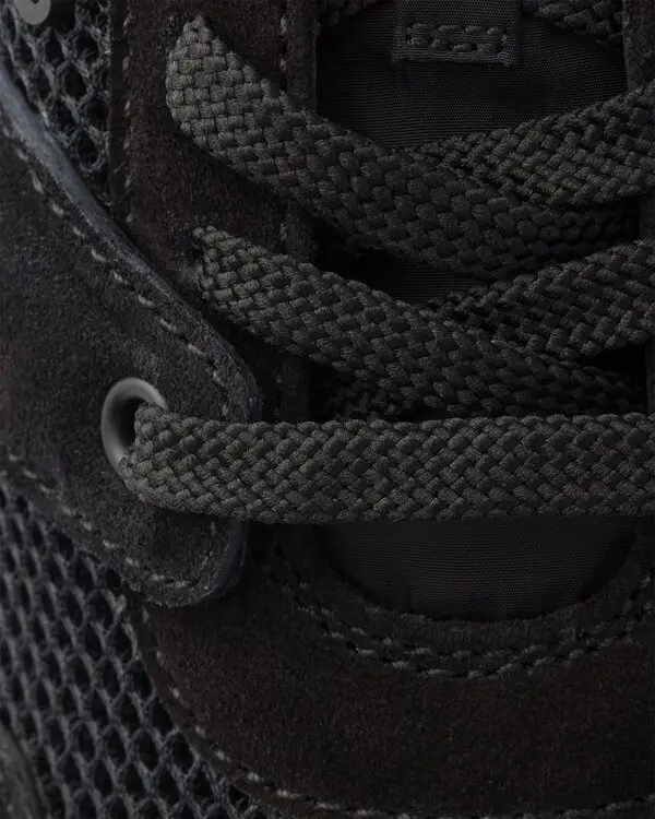 Prada Mesh Fabric And Suede Sneakers
