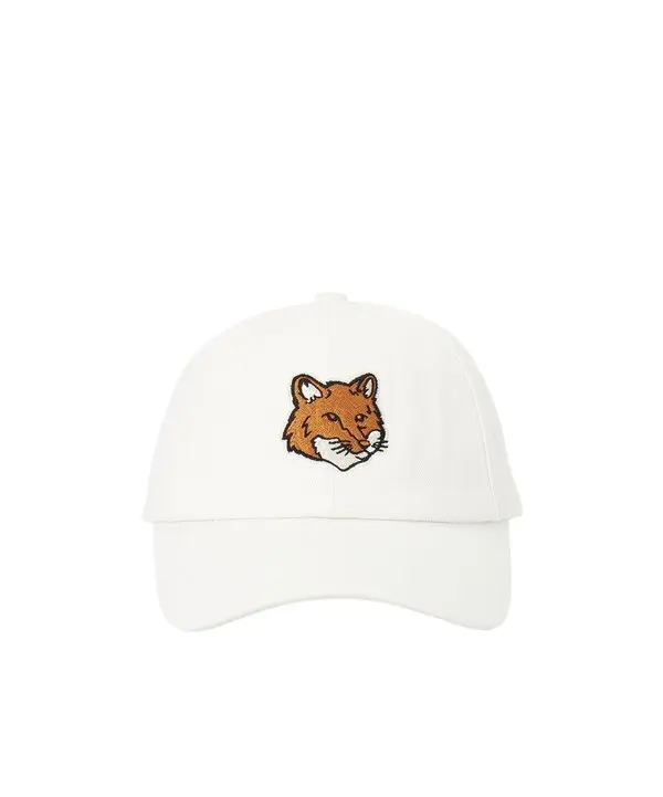 Maison Kitsuné Embroidered-logo Patch Cap - White
