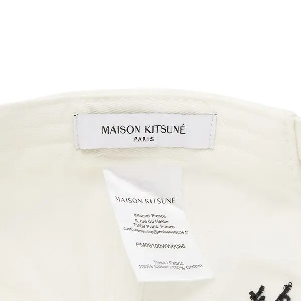 Maison Kitsuné Embroidered-logo Patch Cap