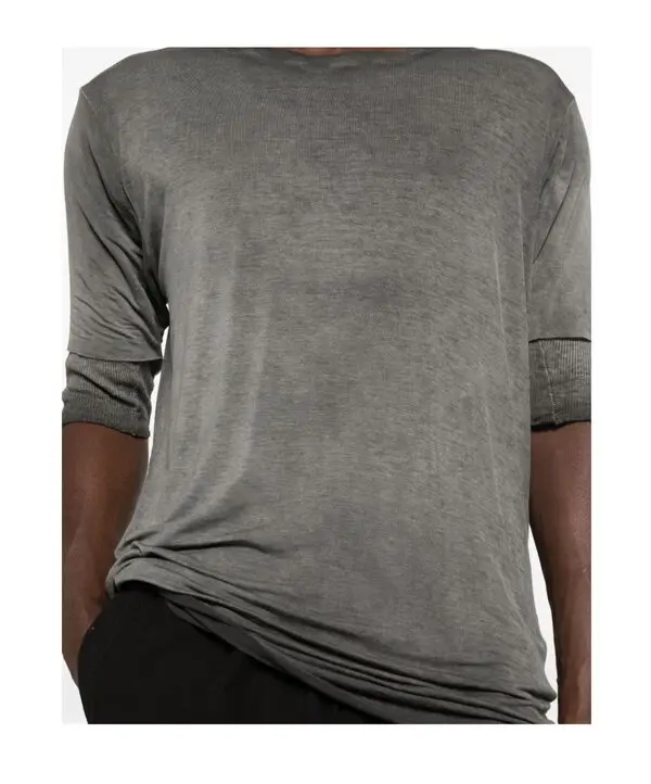 THOM KROM Longline Panel T-shirt