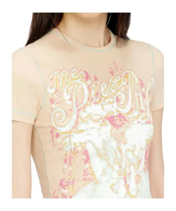 DIESEL® T-brenda Animal Print Top