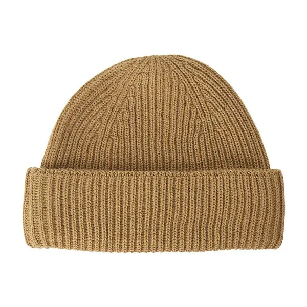 Maison Kitsuné Fox Head Beanie - Brown