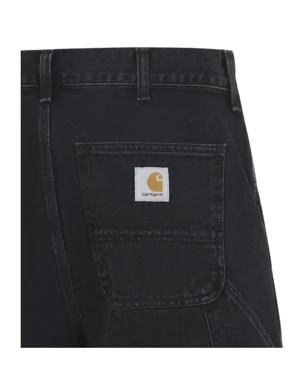 Carhartt Work In Progress Denim Shorts With Belt Loops And Five Pockets