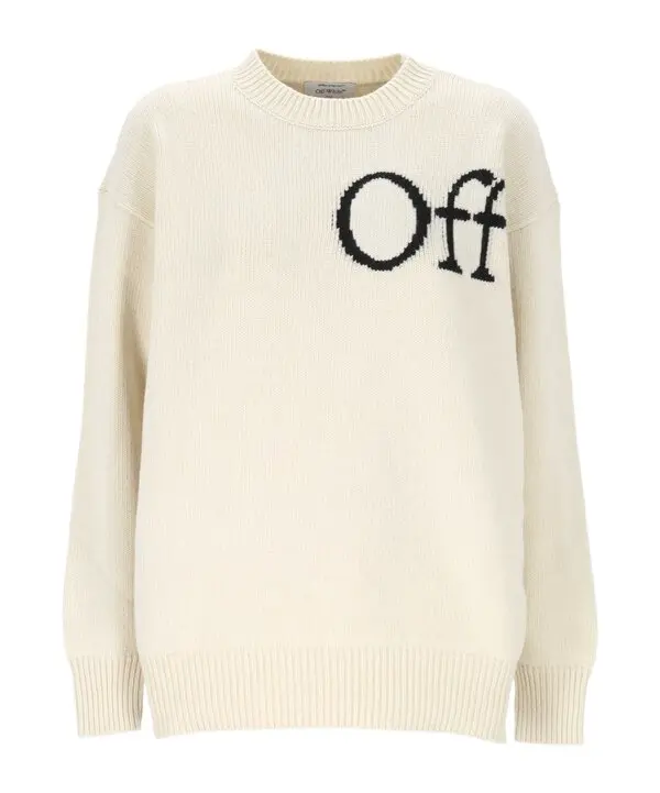 Off-White Logo-intarsia Jumper