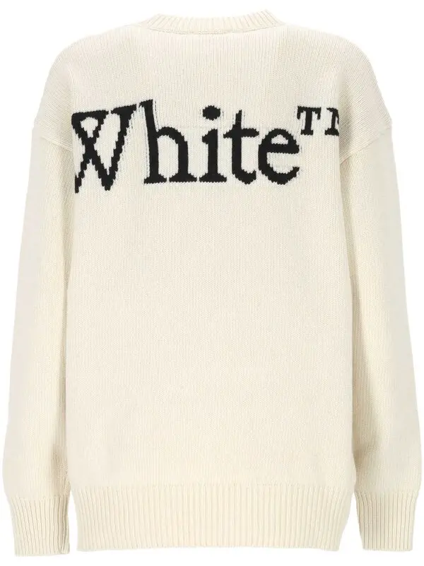 Off-White Logo-intarsia Jumper