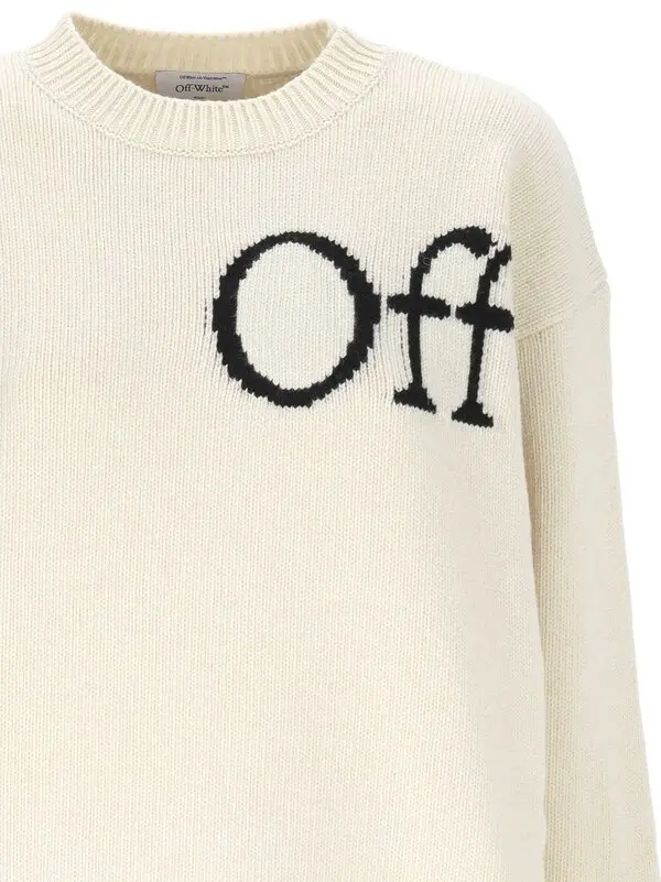 Off-White Logo-intarsia Jumper