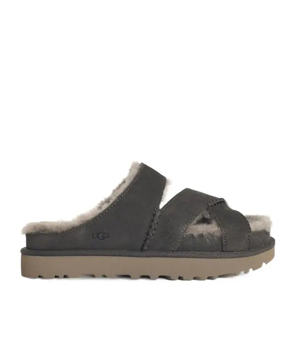 UGG Greenport Cross Strap Slides - Grey