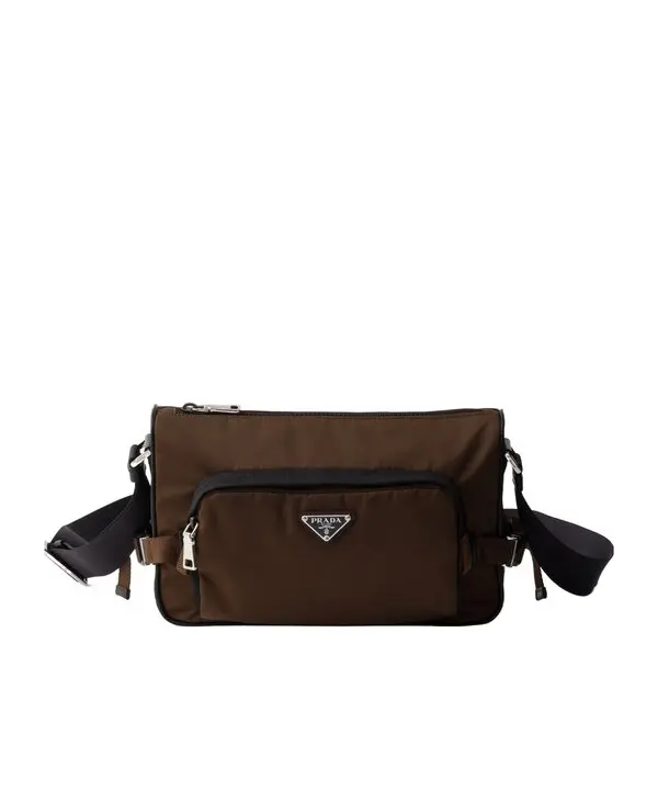 Prada Re-nylon And Leather Shoulder Bag