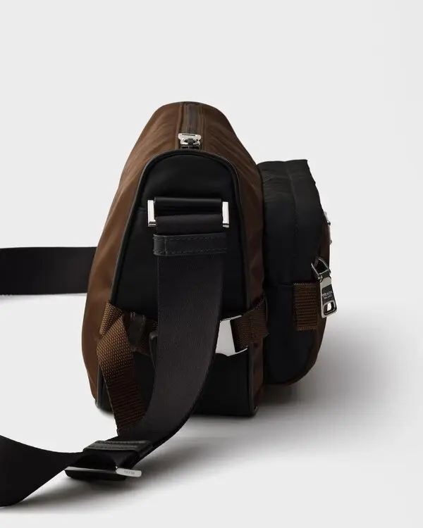 Prada Re-nylon And Leather Shoulder Bag