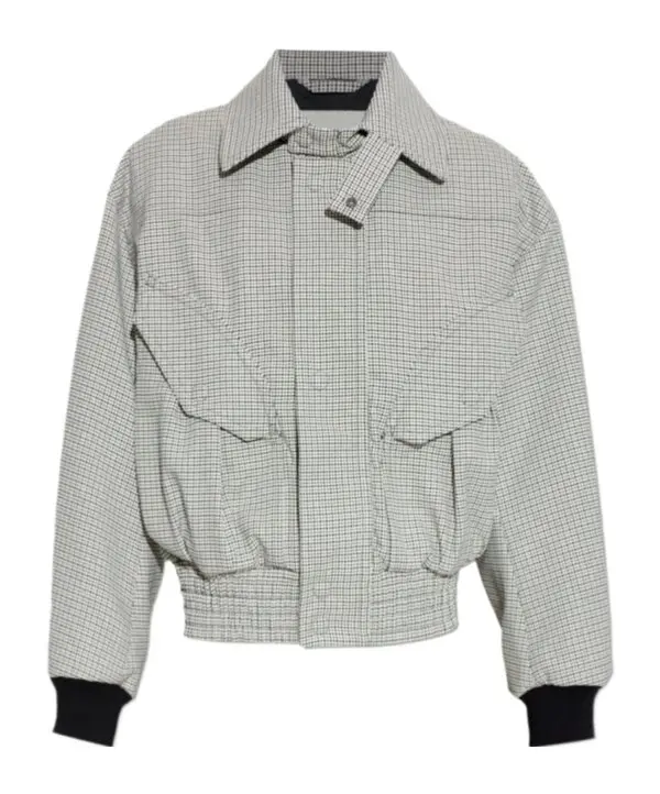 Dries Van Noten Checked Long Sleeve Jacket