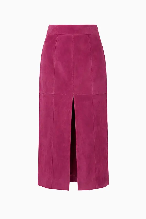 Ulla Johnson Orion Suede Pencil Skirt