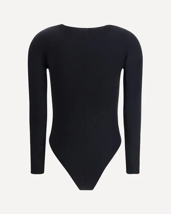 Wolford V-neck Long-sleeve Bodysuit