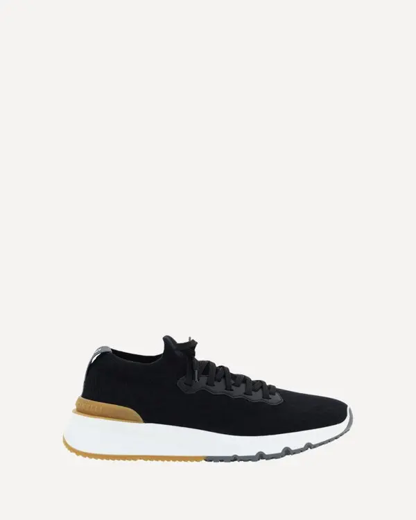 Brunello Cucinelli Cotton Lace-up Sneakers - Black