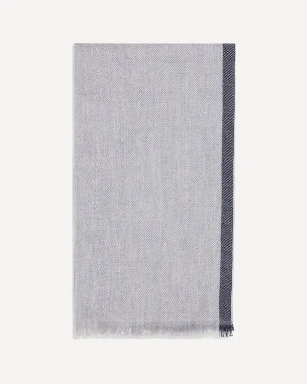 Brunello Cucinelli Cashmere Scarf - Grey