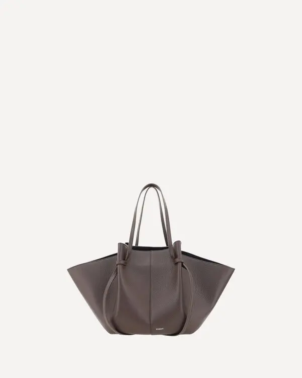 Yuzefi Mochi Large Leather Shoulder Bag - Brown
