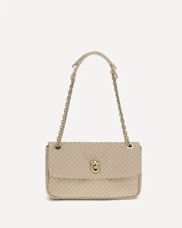 Bottega Veneta Intreccio Shoulder Bag - Cream