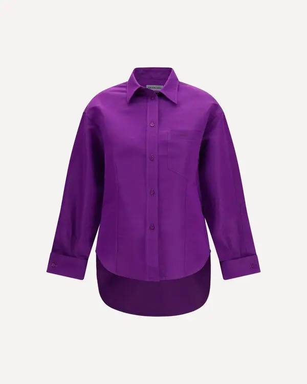 Balenciaga Asymmetric Cotton Shirt
