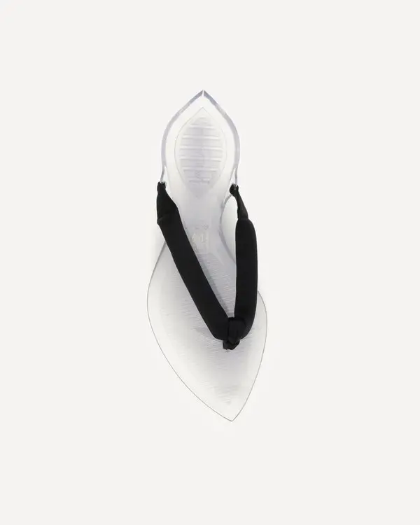 Alaïa Satin Flip-flop Sandals