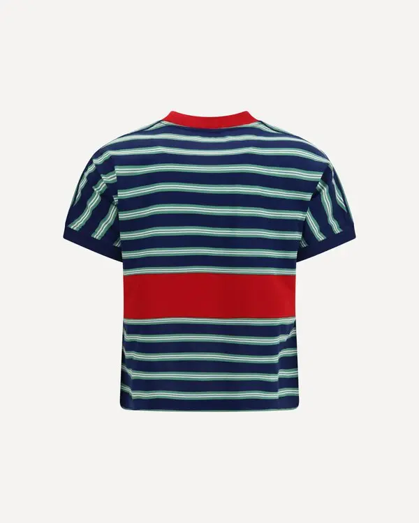 Versace Striped Cotton T-shirt