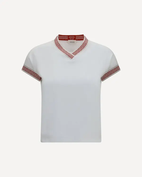 Versace T-shirt With Greca Details