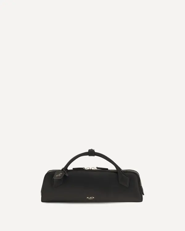 Alaïa Le Teckel Satin Clutch - Black