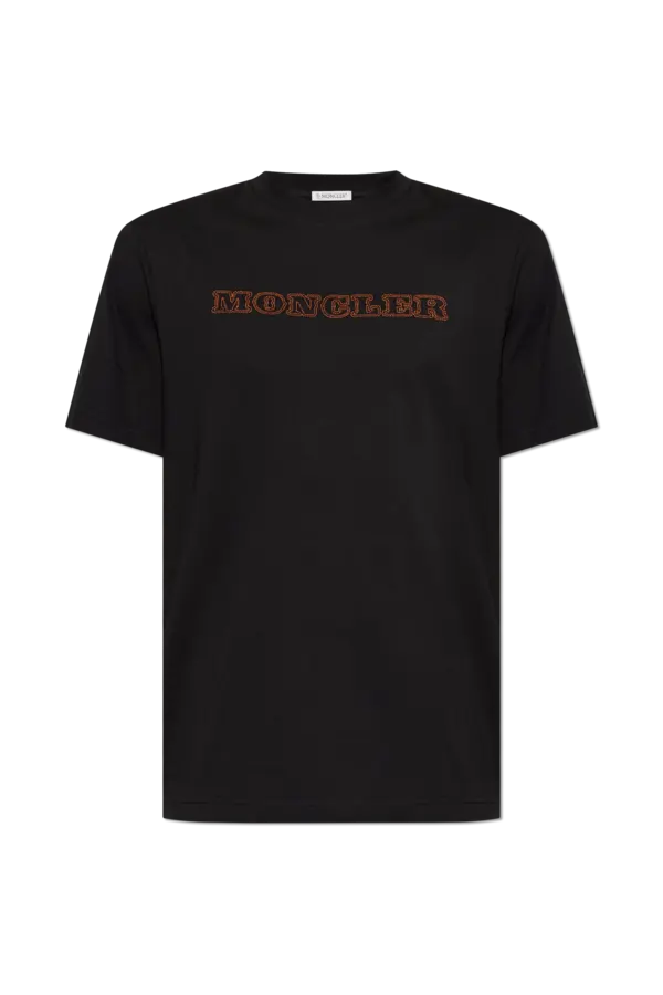 Moncler T-shirt With Logo - Black