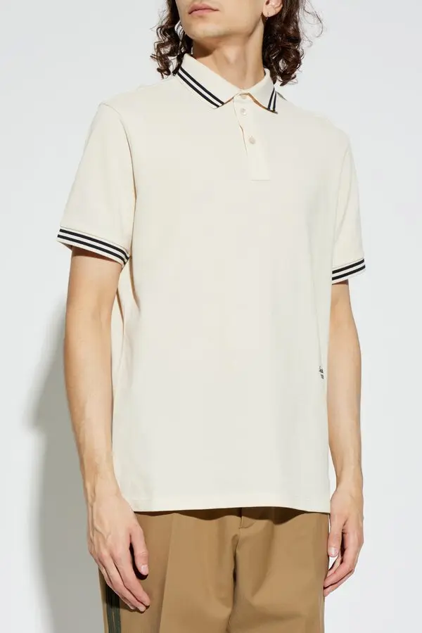 Moncler Polo With Embroidered Logo