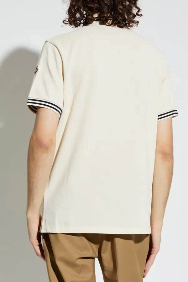 Moncler Polo With Embroidered Logo