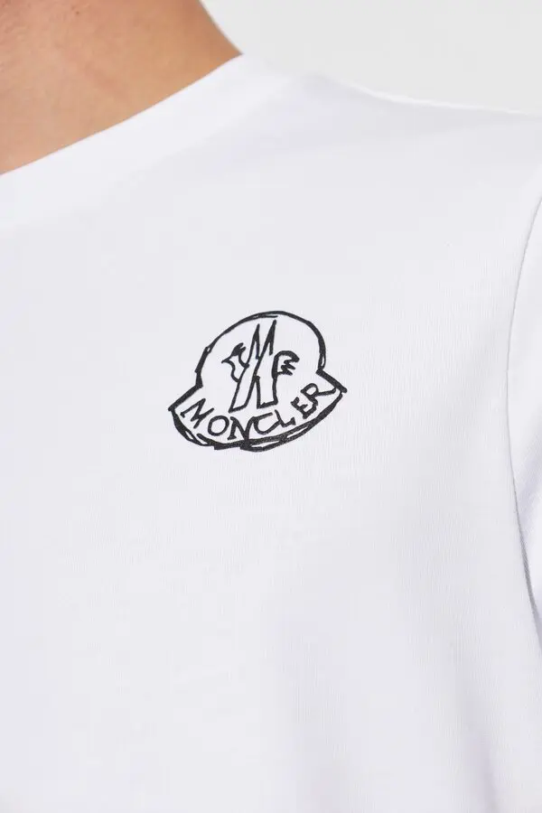 Moncler T-shirt With Printed Logo