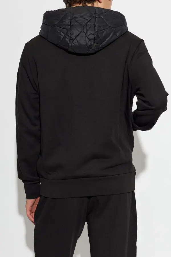 Moncler Zip-up Hooded Sweatshirt With Embroidered Logo