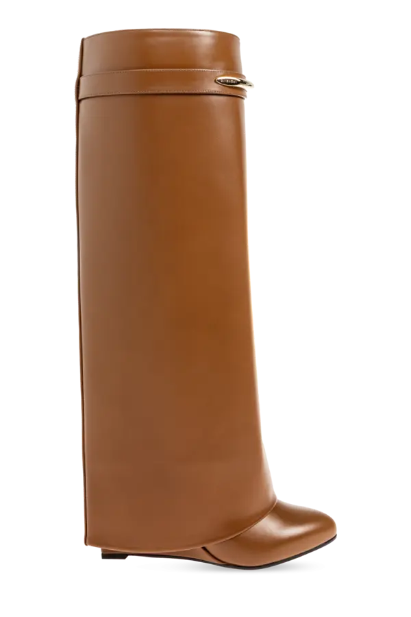 Givenchy Wedge Heel Boots "shark Pinch - Brown