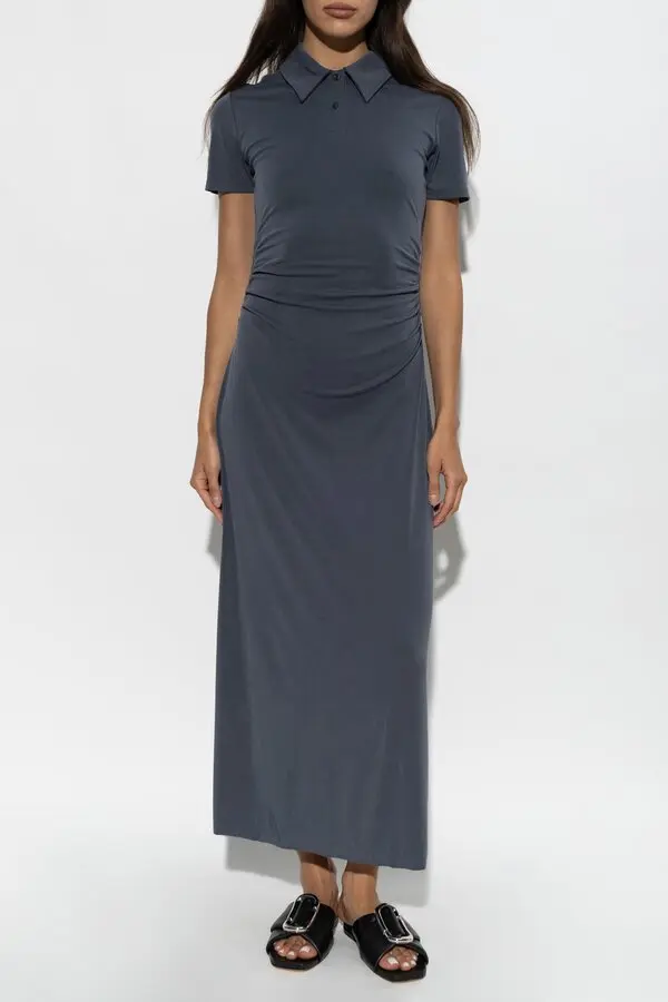 SAMSØE SAMSØE Maxi Dress With Asymmetrical Gathers